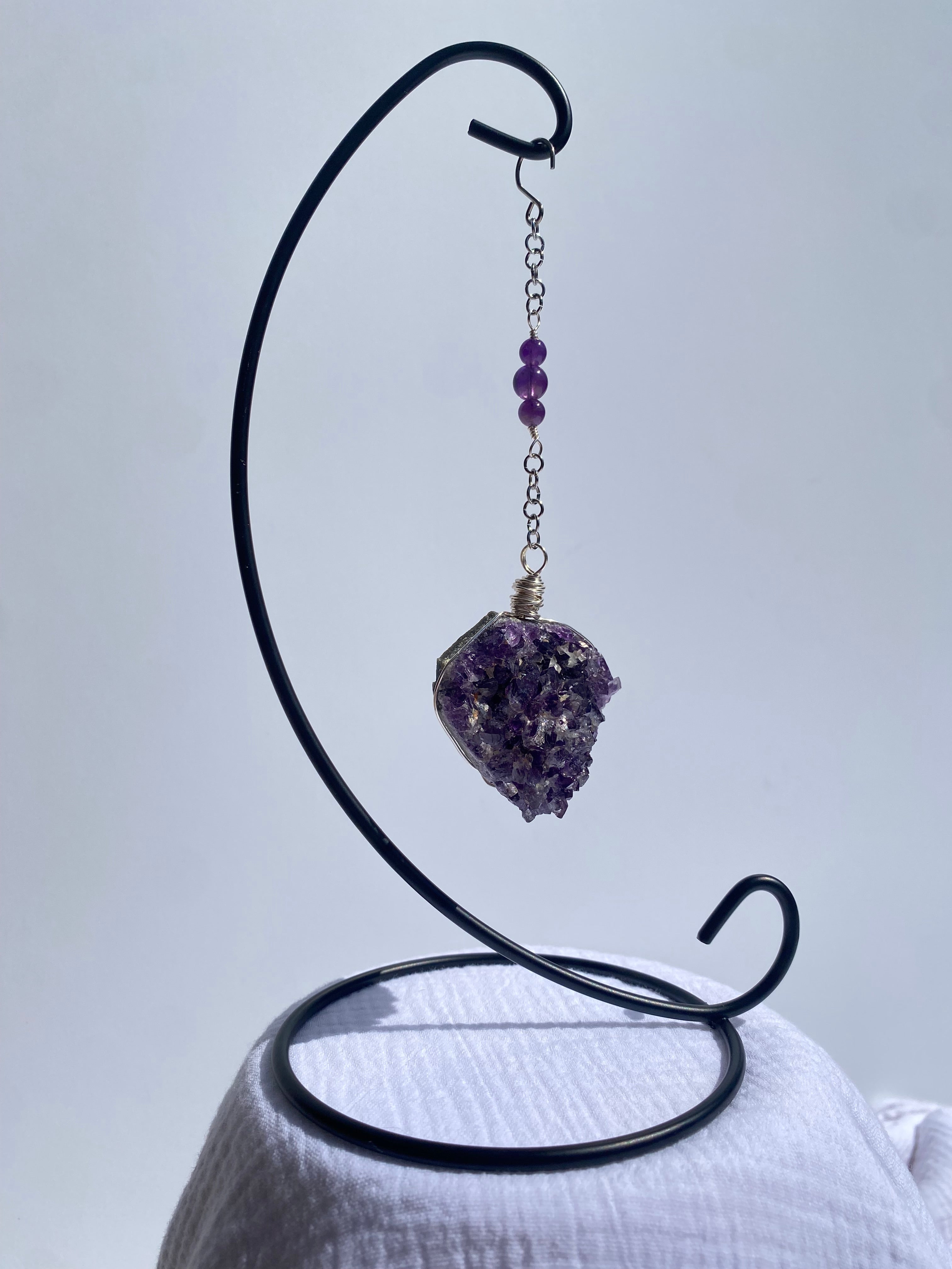 Gemstone Hangers – Sage and Silver